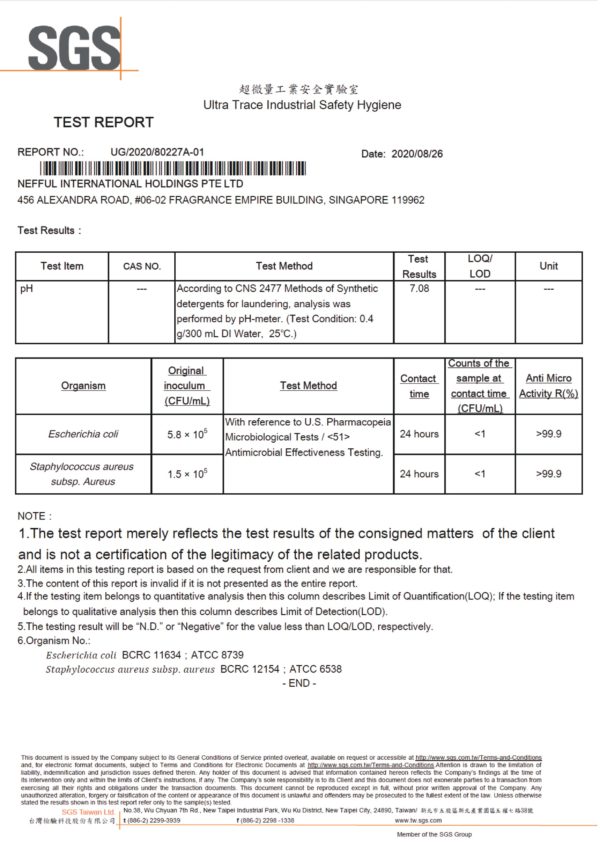 NS006 Bio Clean Detergent – Nefful Malaysia Sdn Bhd